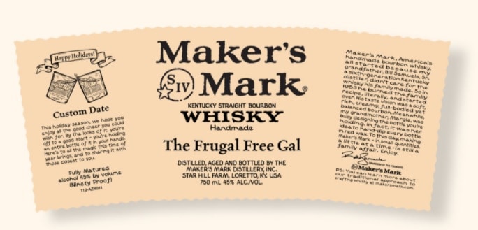 FREE Personalized Maker’s Mark Label - The Frugal Free Gal